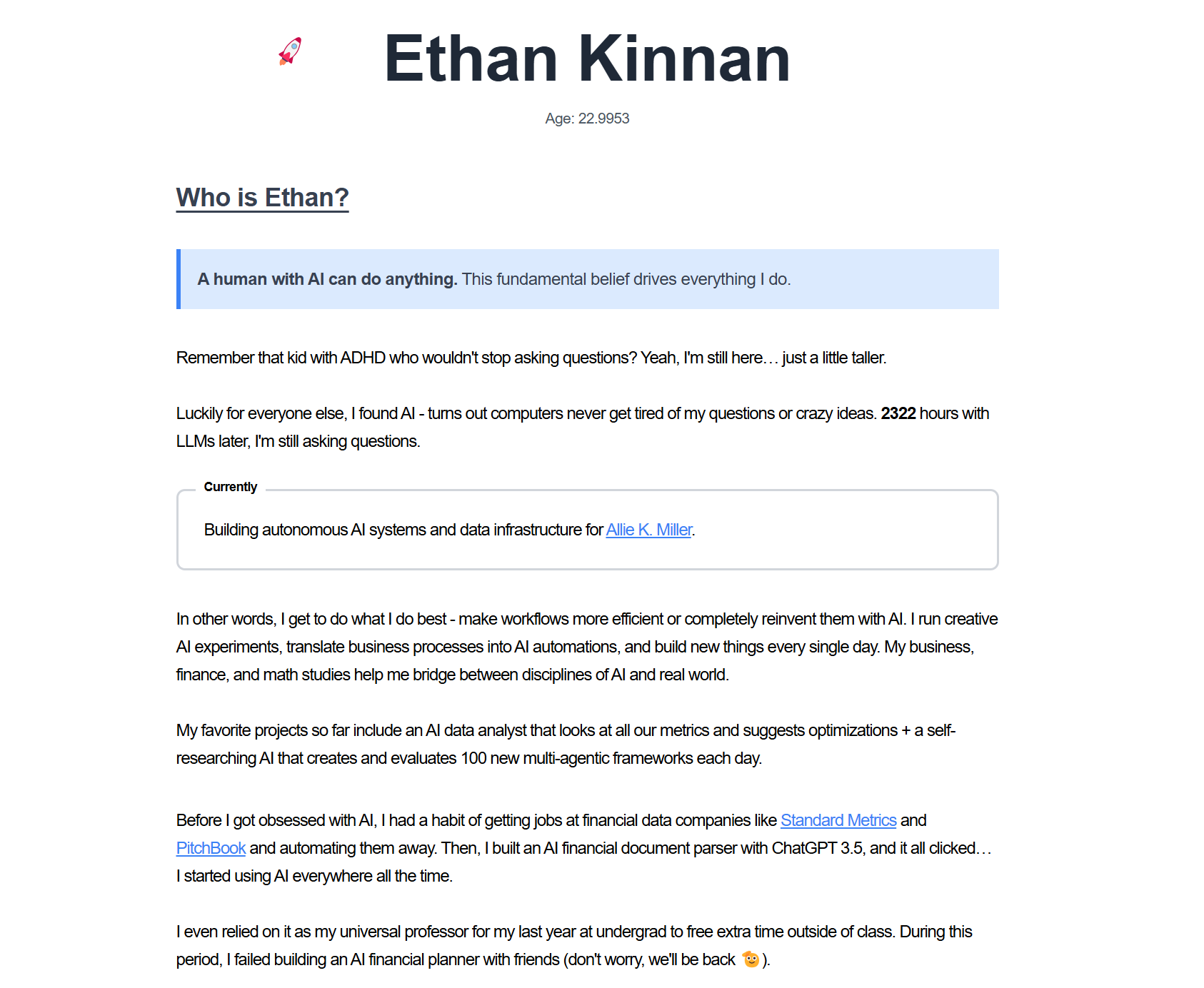 Ethan Kinnan - Personal Website